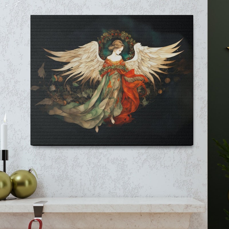 Christmas Angel Art - Etsy