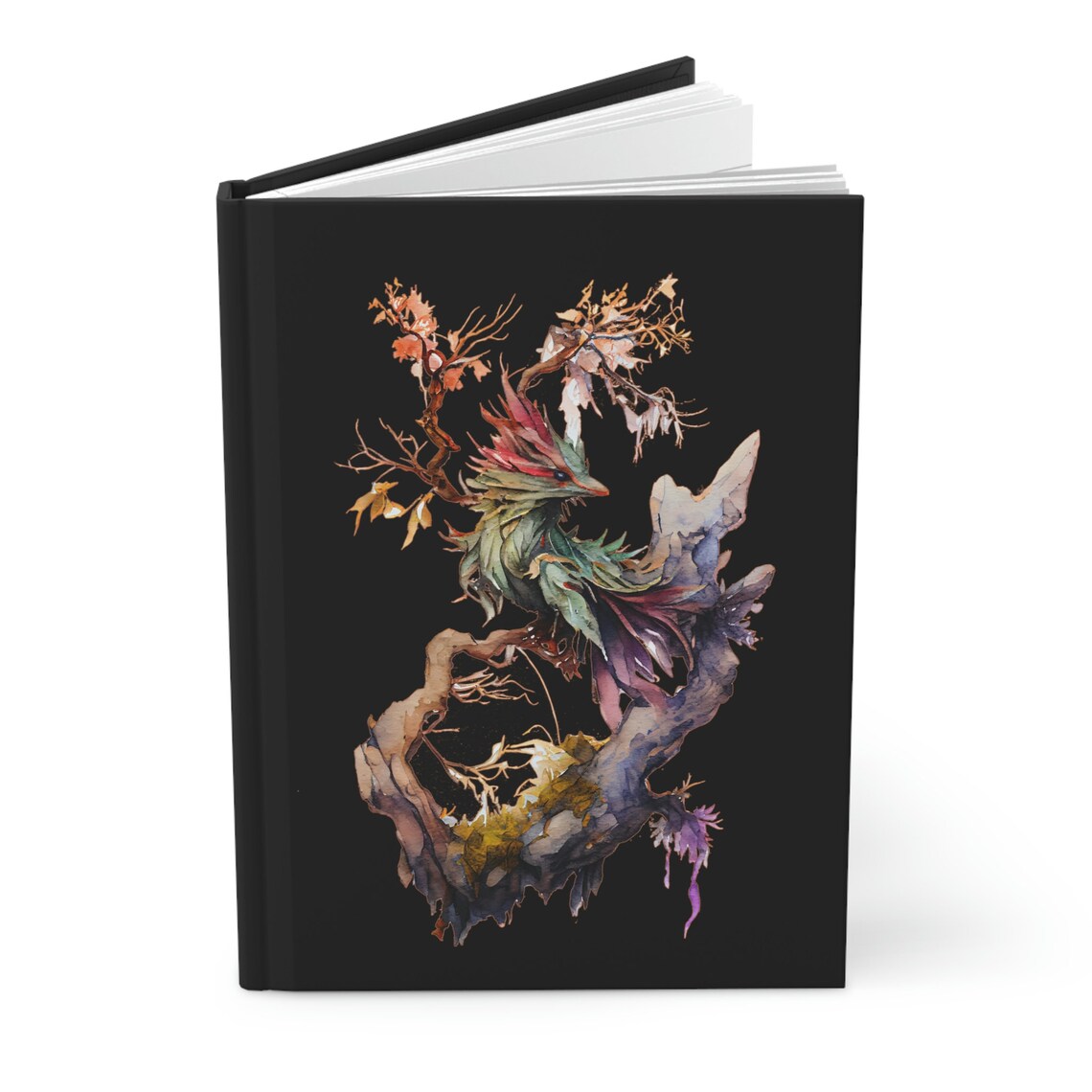 Magical Mountain Creature Hardcover Journal Watercolor Fantasy Gift ...