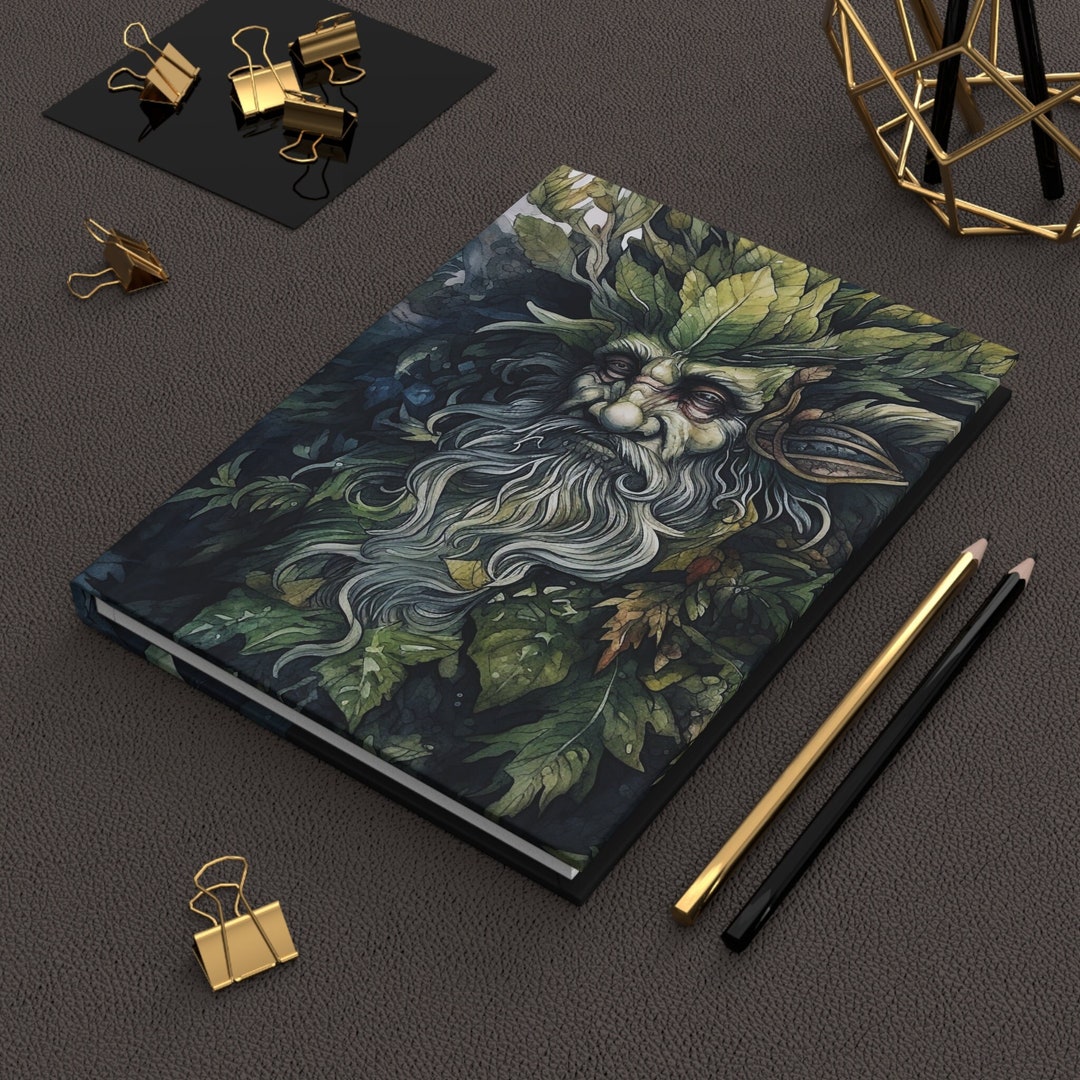 Green Man Journal Gift for Him Hiking Journal Travel Diary Hard Cover ...