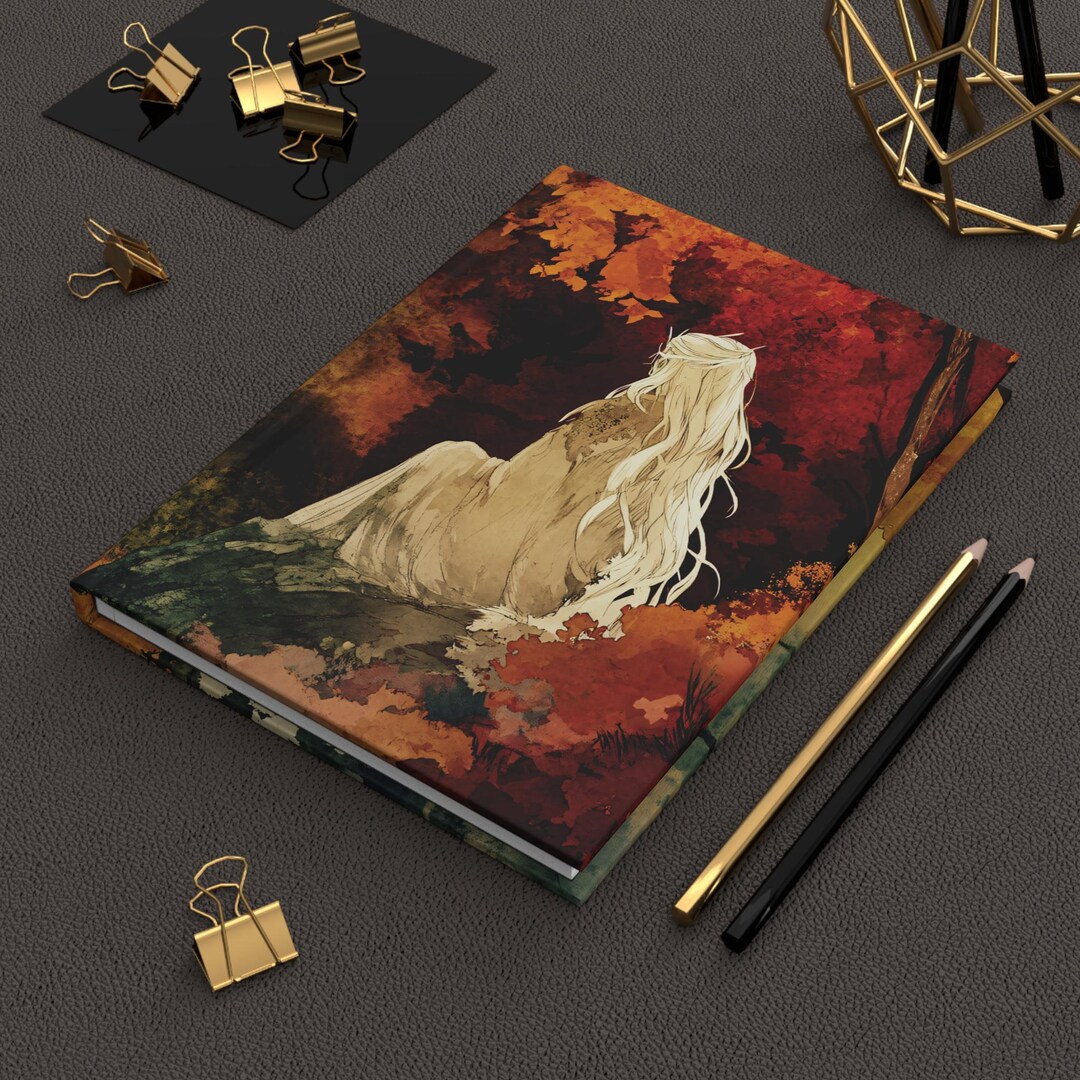 Magical Fall Fae Journal Gift for Her Hard Cover Journal Fantasy Elf ...