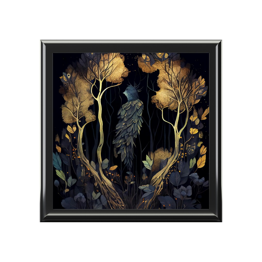 Jewelry Box Dark Forest Creature Gift for Her Magical Bird Creature ...