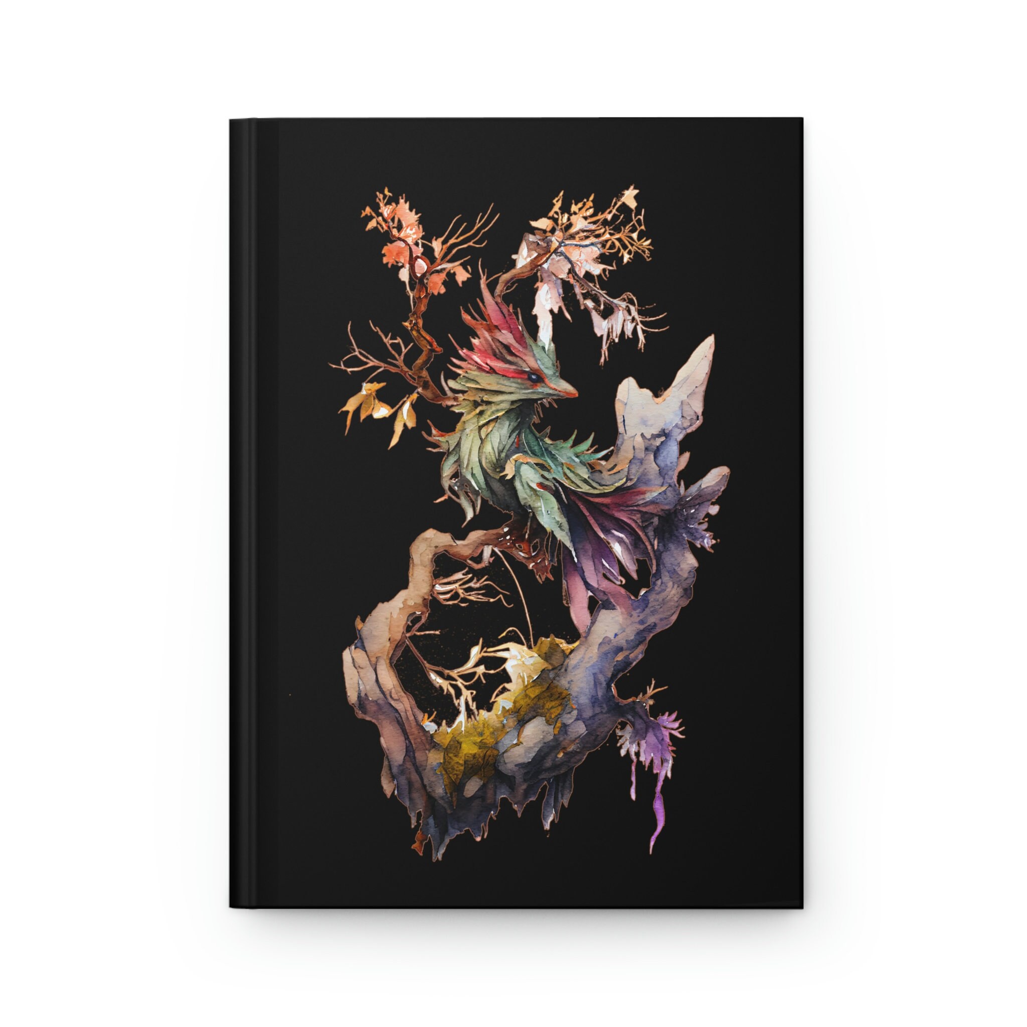Magical Mountain Creature Hardcover Journal Watercolor Fantasy Gift ...