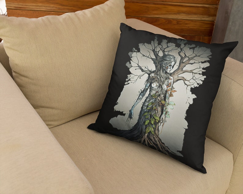 Dryad Tree Nymph Decorative Pillow Fantasy Dryad Fae Aesthetic - Etsy