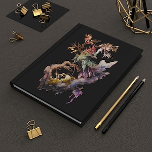 Magical Mountain Creature Hardcover Journal Watercolor Fantasy Gift ...