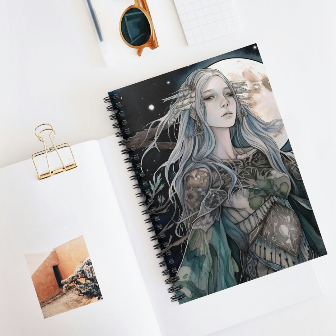 Enchanted Forest Night Elf Spiral Notebook Gift Soft Cover Diary ...