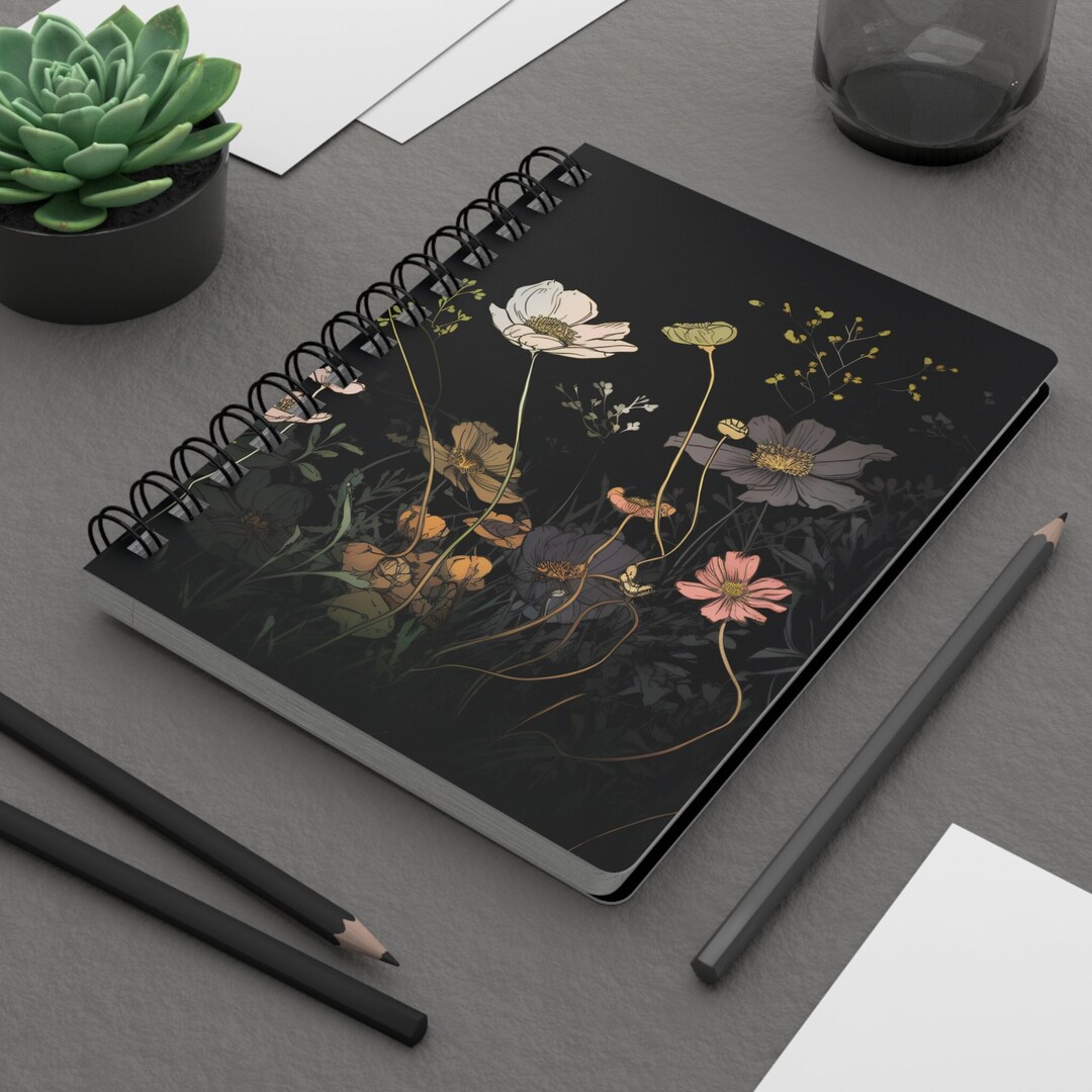 Cosmos Flowers Soft Cover Journal Gift for Her October Birth Flower ...