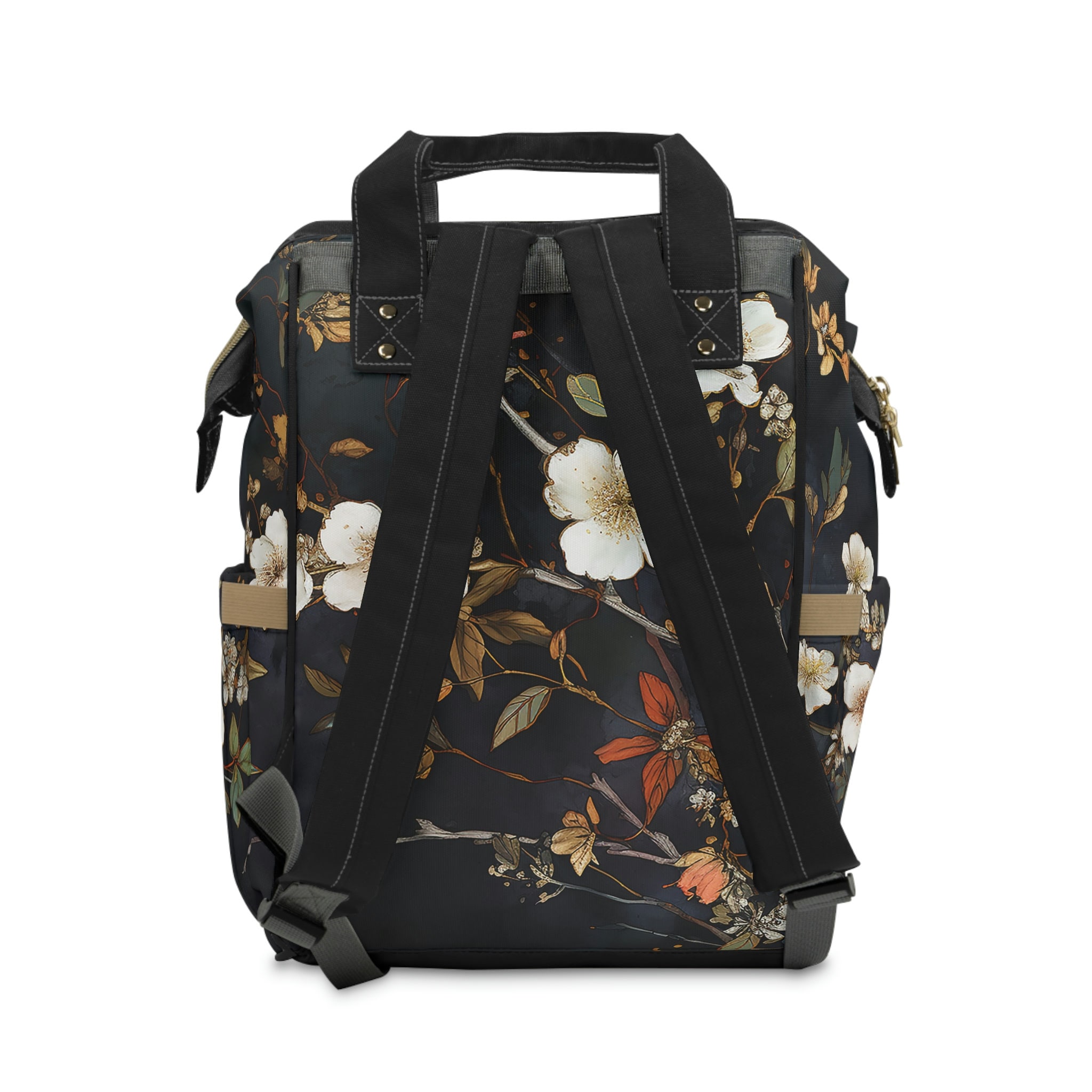 Dark Botanical Hawthorn Flowers Backpack May Birth Month - Etsy