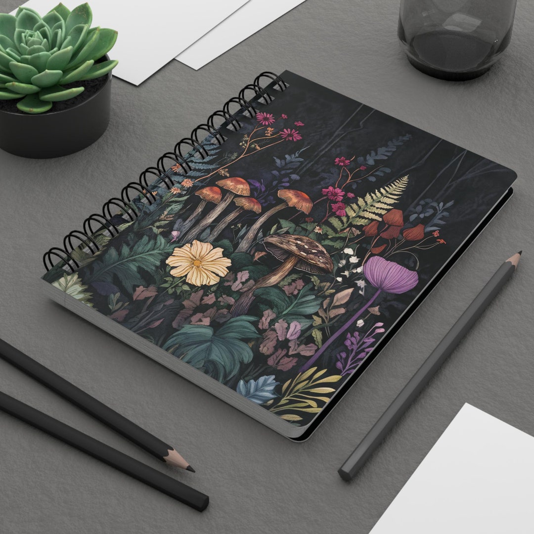 Fantasy Mushroom Garden Soft Cover Journal Gift for Her Enchanted ...