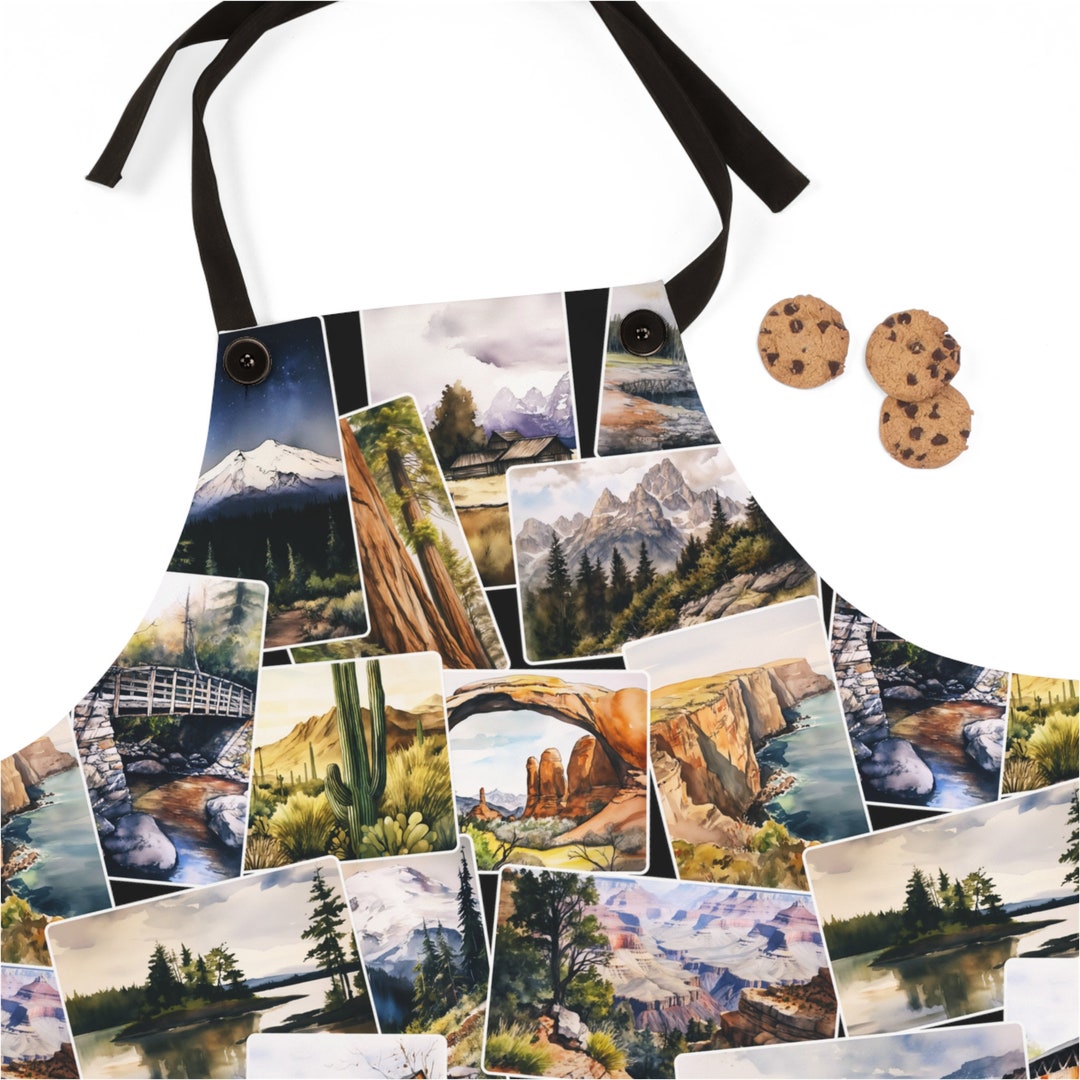 BBQ Apron Gift Cookout Campsite Chef's Apron Travel RV Road Trips ...