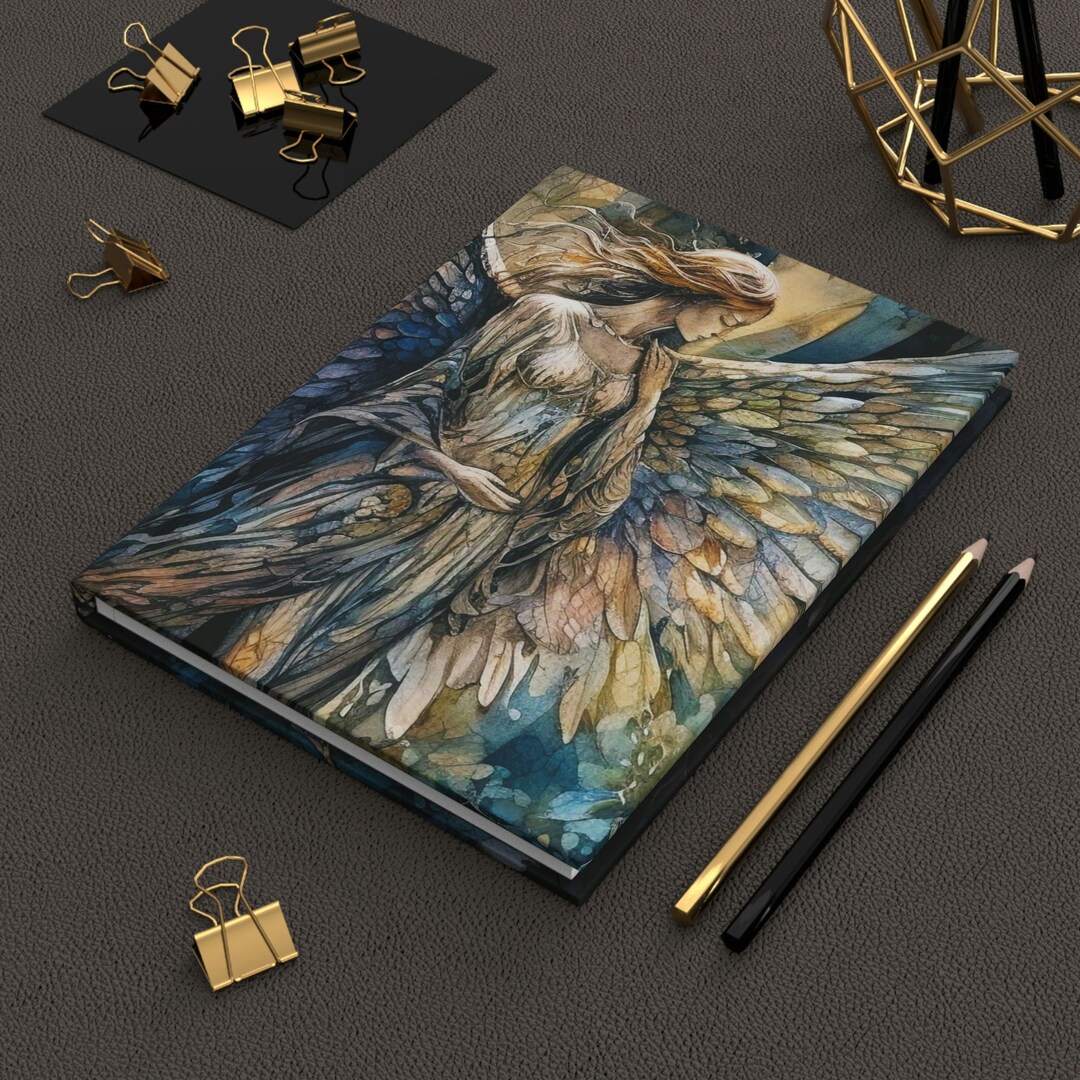 Enchanted Forest Angel Hardcover Journal Gift Angel in the Woods Hard ...
