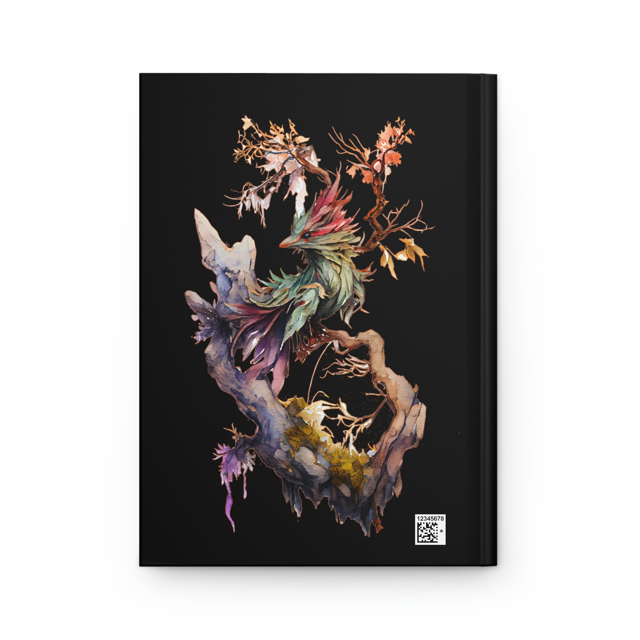 Magical Mountain Creature Hardcover Journal Watercolor Fantasy Gift ...