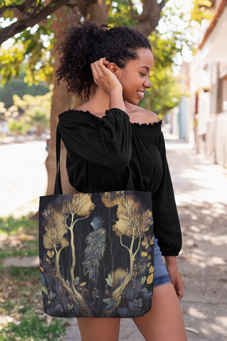 Tote Bag Dark Forest Creature Gift Tote Dark Academia Cryptid - Etsy