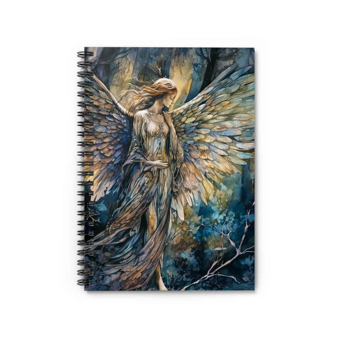 Enchanted Forest Angel Spiral Notebook Gift Angel in the Woods ...