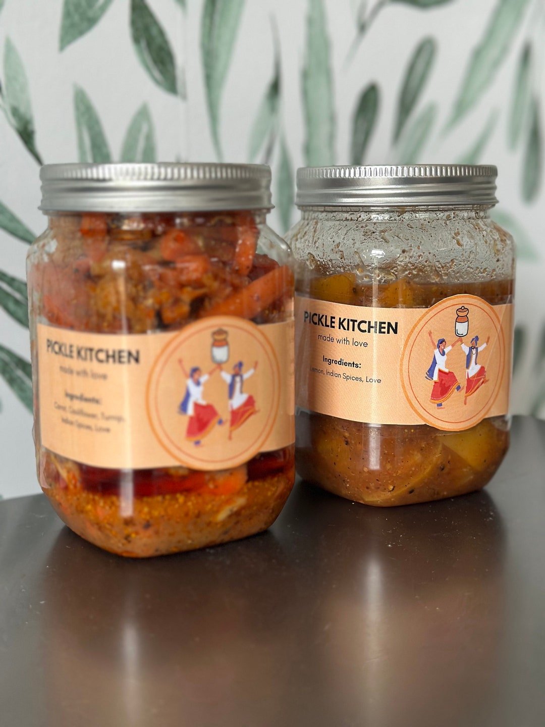 Punjabi Indian Pickles, Homemade, Fresh, Organic lemon Chatka - Etsy