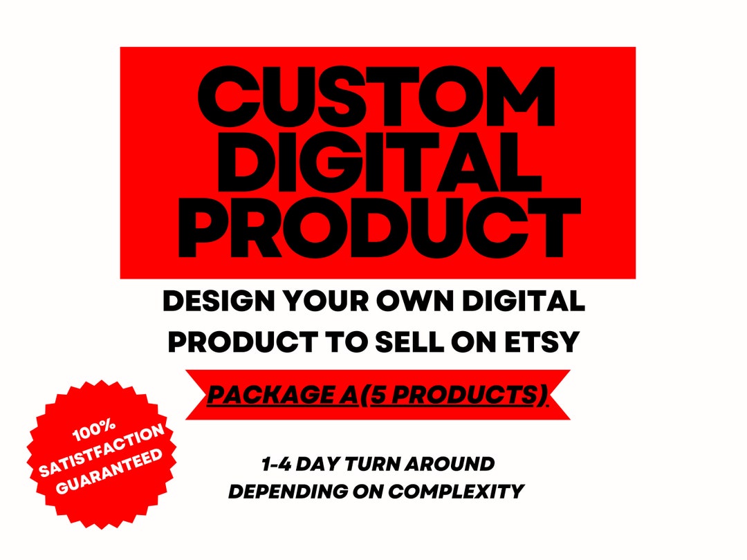 Custom Digital Product, Design Your Own Planner to Sell on Etsy, Custom ...