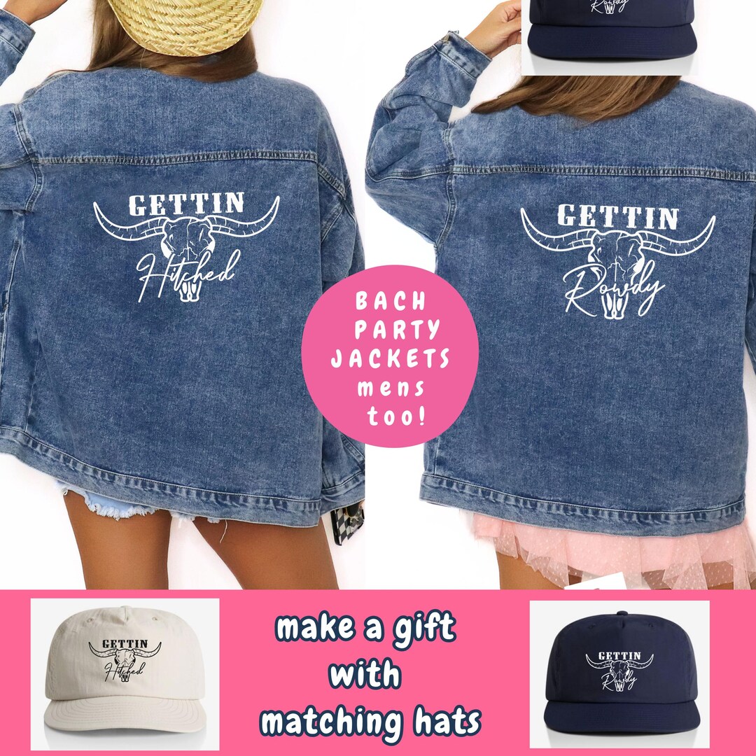 Western Bride Groom Denim Jackets Bachelorette Party Jean Jackets ...