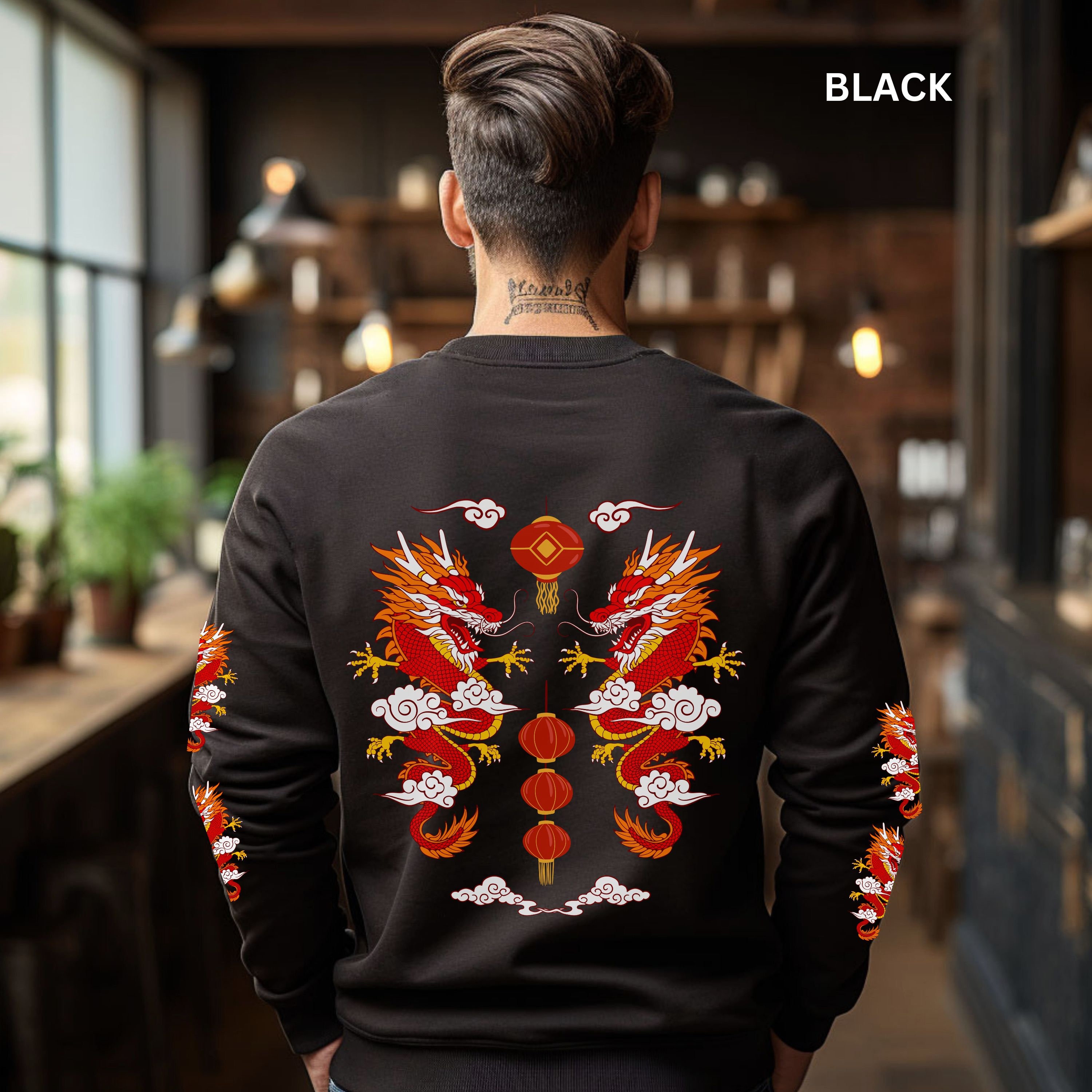 Chinese Dragon Sweatshirt Chinese New Year 2024 Year of the Dragon ...