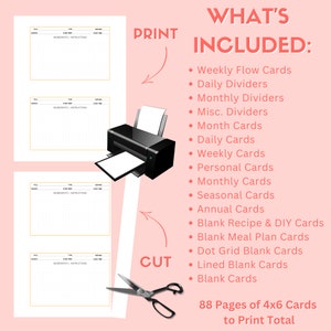 4x6 Just Get Started Card Deck, Index Card Planner, Home Management ...