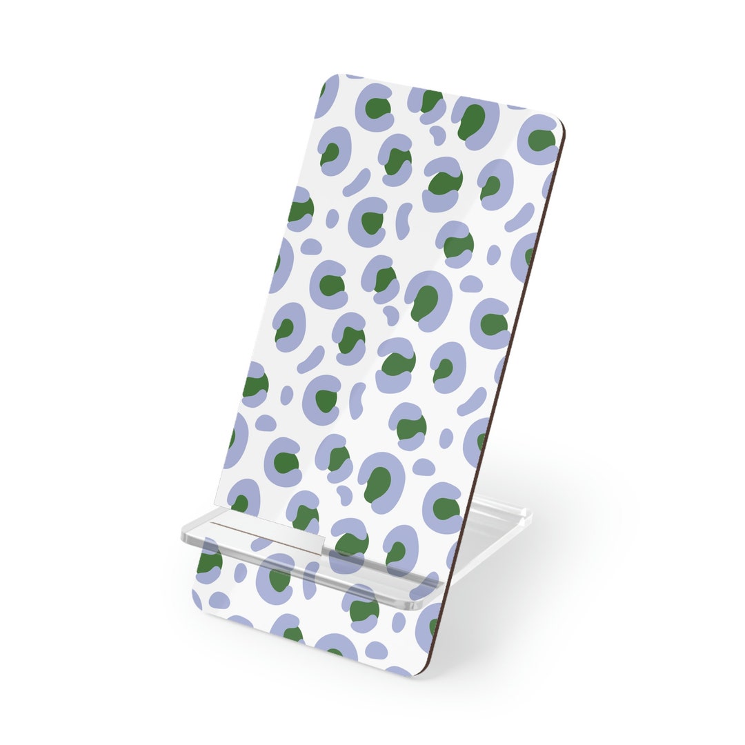 Periwinkle Sage Leopard Mobile Display Stand for Smartphones - Etsy