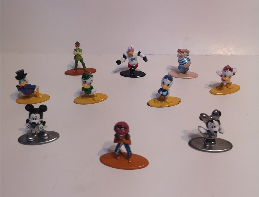 Vintage Disney Metal Character Statues 1 1/2" to ". Lot of 9 - Etsy