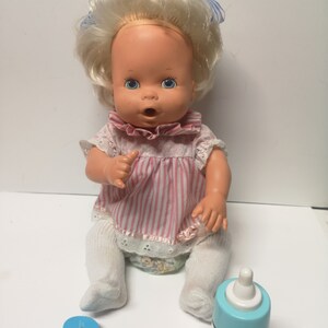 Vintage 1990s Kenner Baby Alive Doll Comes With Bottle Soother and ...