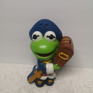 Vintage Kermit the Frog Pirate Money Bank 10 - Etsy