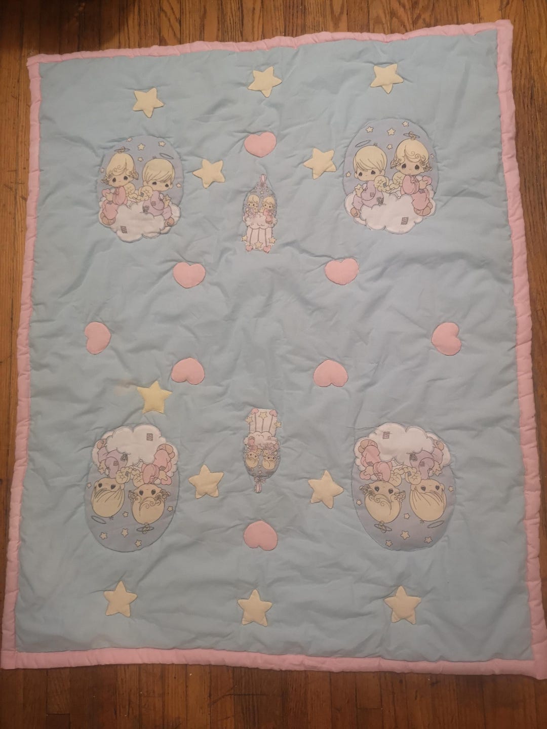 Vintage Adorable Precious Moments Baby Blanket 42" X 34" - Etsy