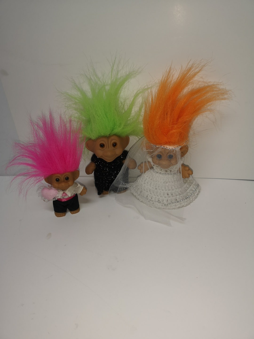Vintage Trolls Bride Groom 5 and Ring Boy 3 1/2 - Etsy