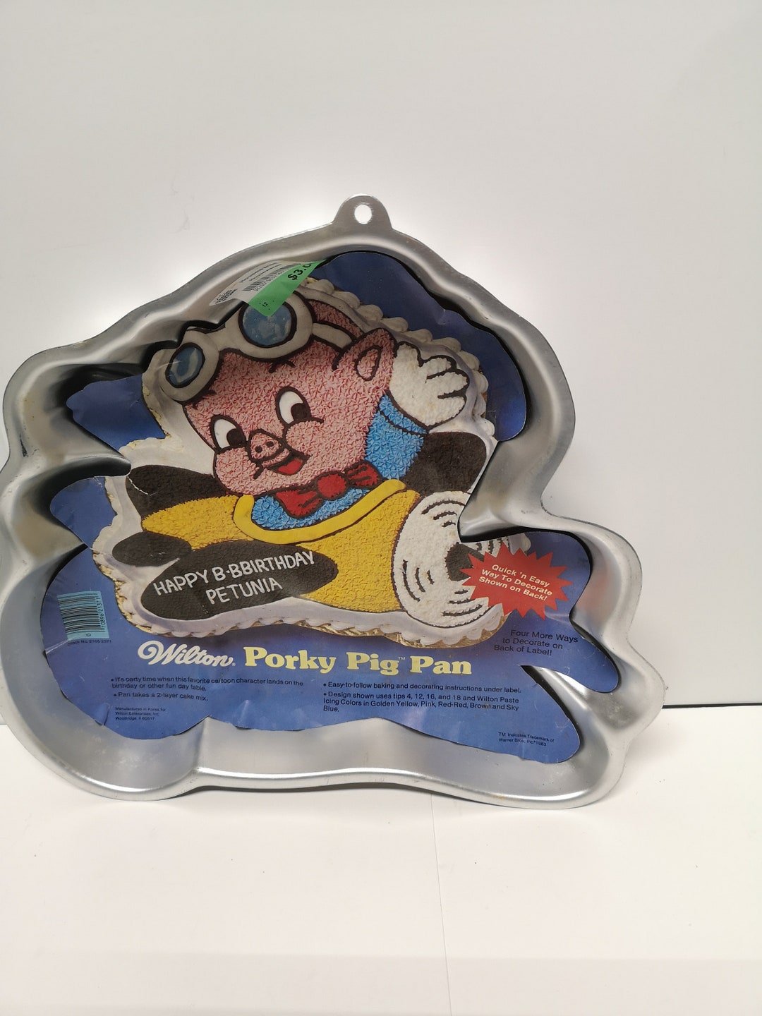 Vintage Porky Pig Cake Pan - Etsy