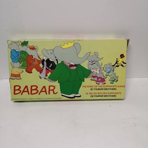 Vintage 1978 Parker Brother Babar Game Complete - Etsy