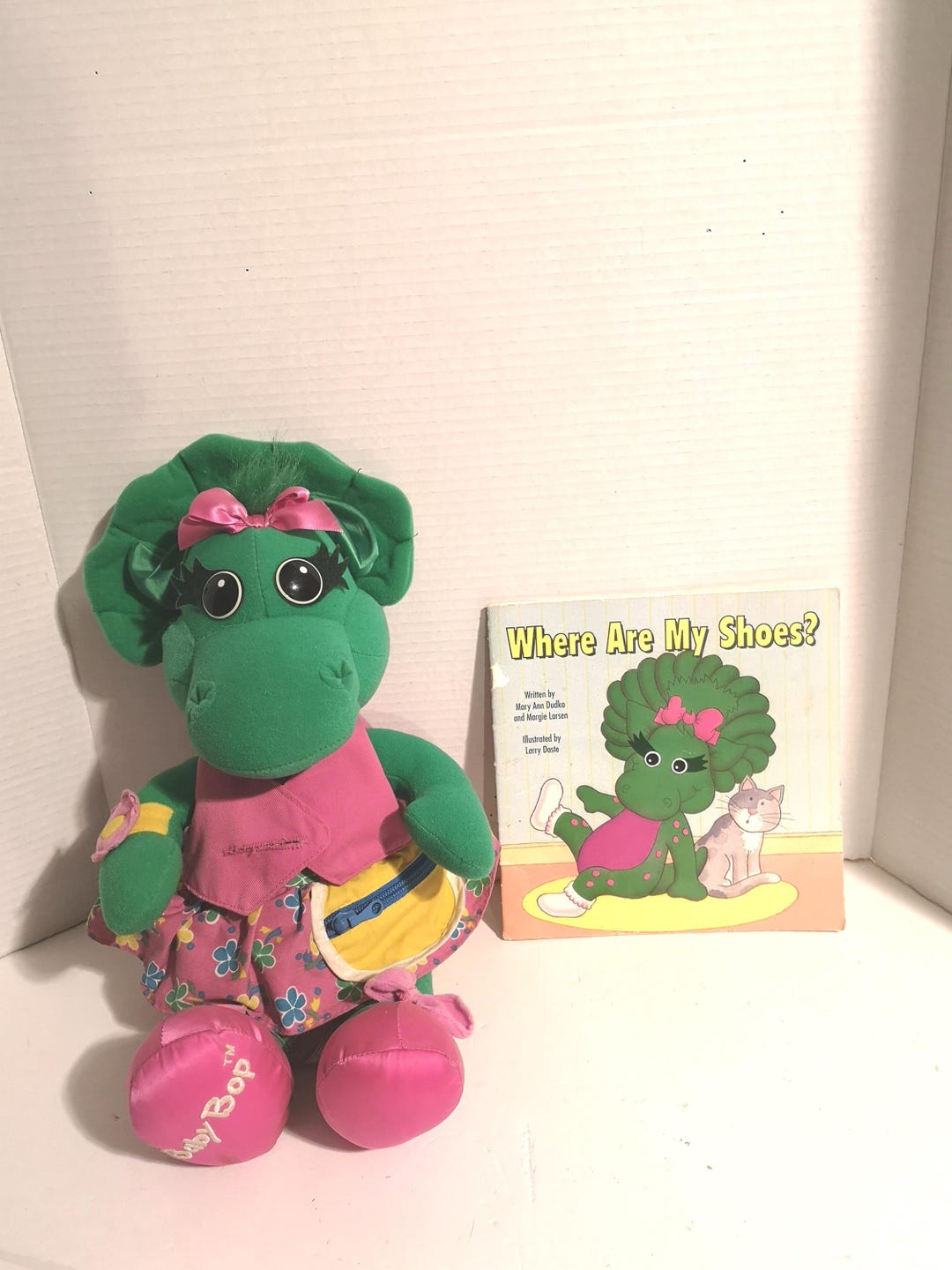 Vintage Baby Bop Plush 18" and A Book - Etsy