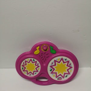 Vintage Barney Musical Bongo Toy Works - Etsy