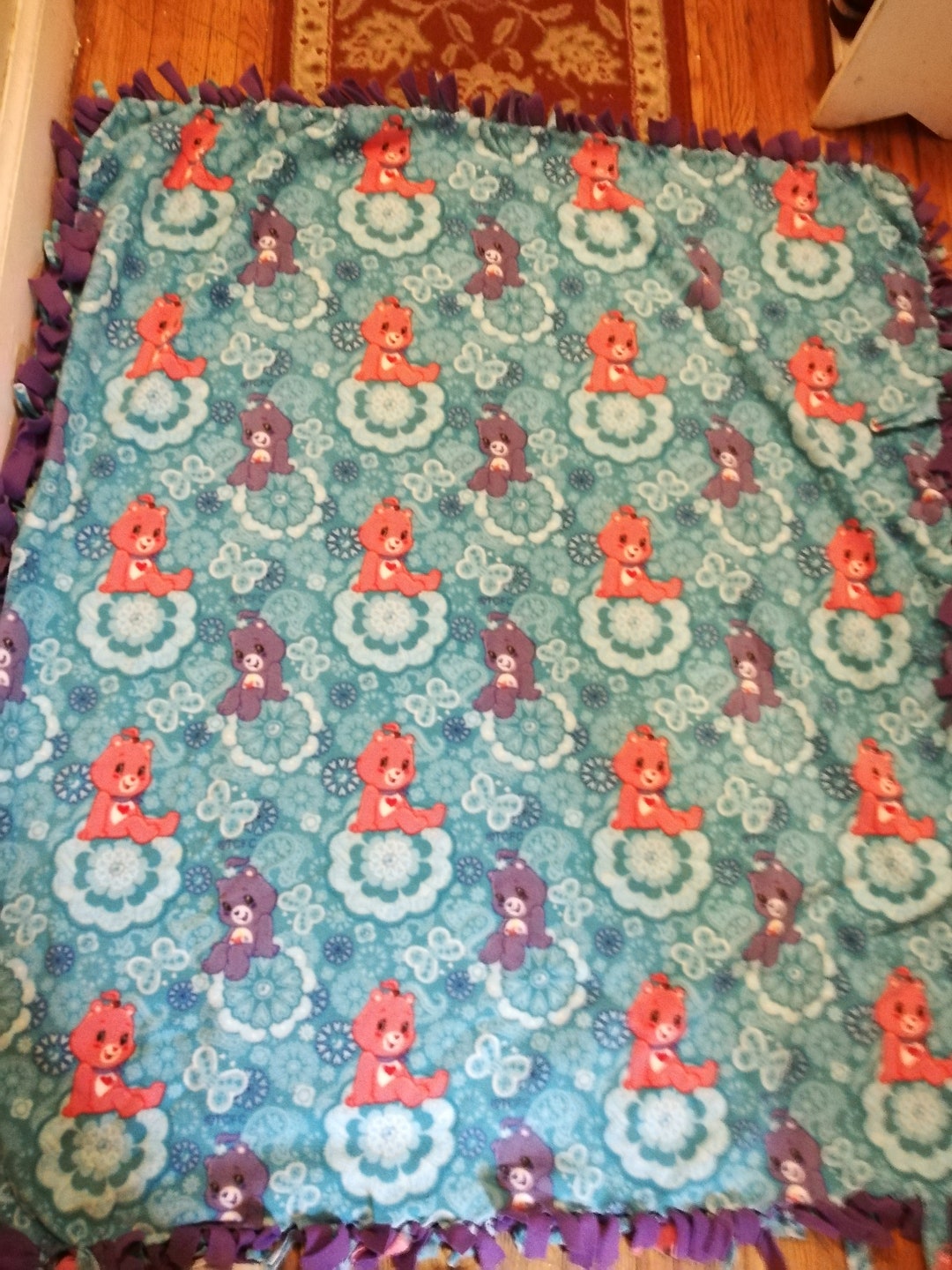 Vintage Care Bears Blanket 60 X70 - Etsy