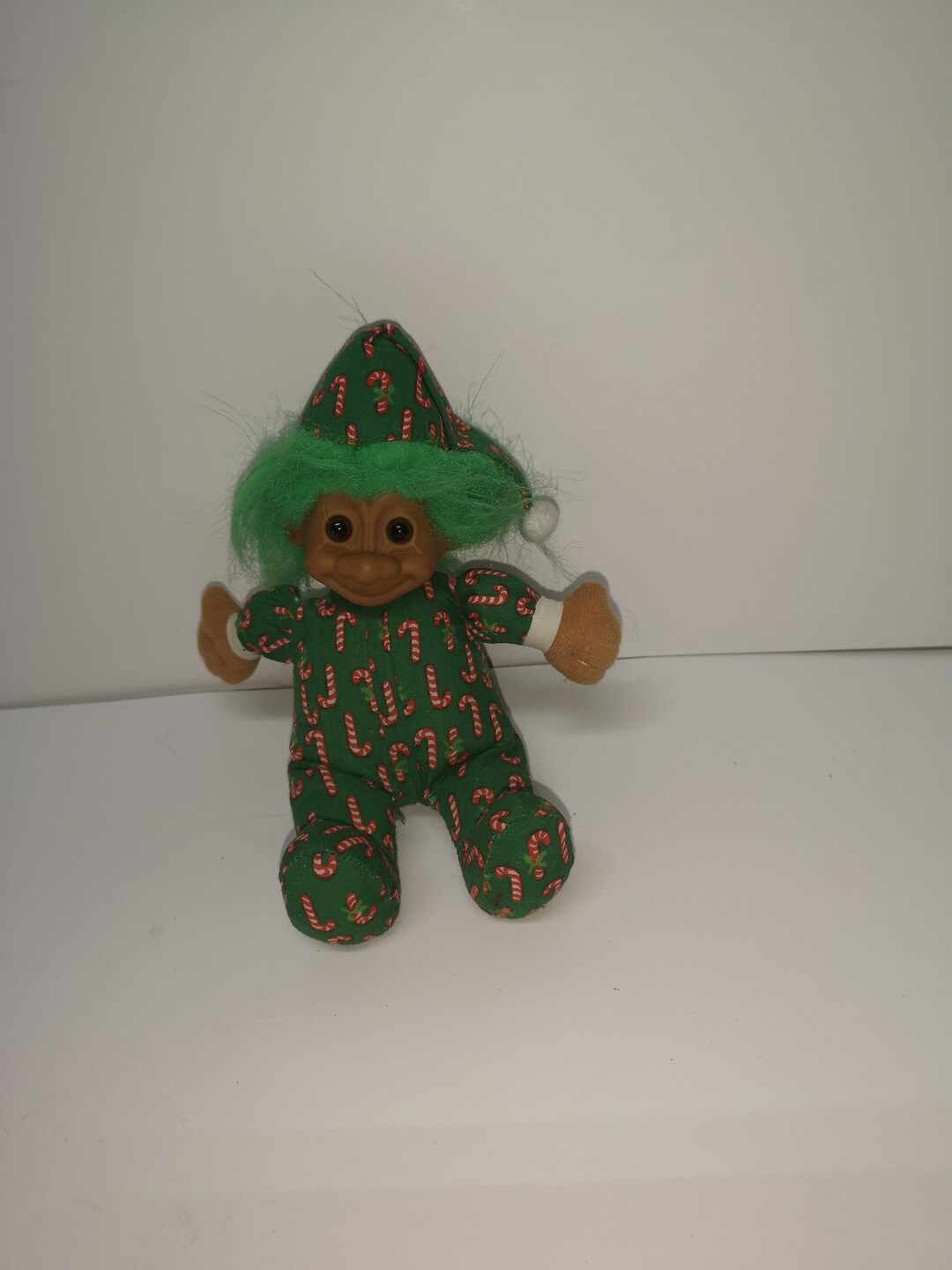 Vintage Christmas Troll 7" Rubber Face Soft Body - Etsy