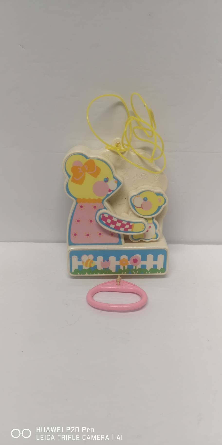 Vintage Teddy Bear Pull String Musical Baby Crib Toy - Etsy