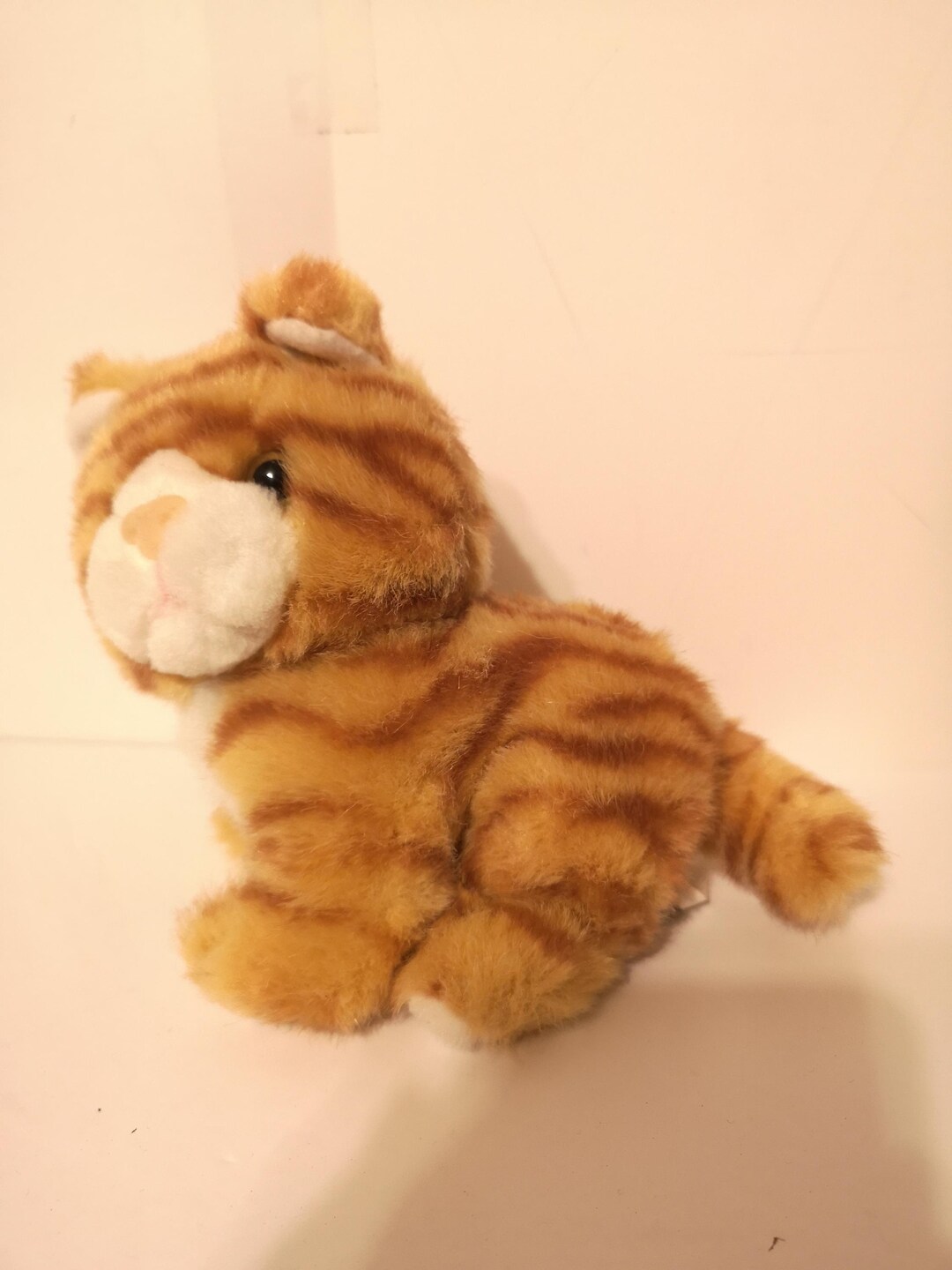 Vintage Great American Fun Cat Plush Orange Tabby Small 5" With Sound ...
