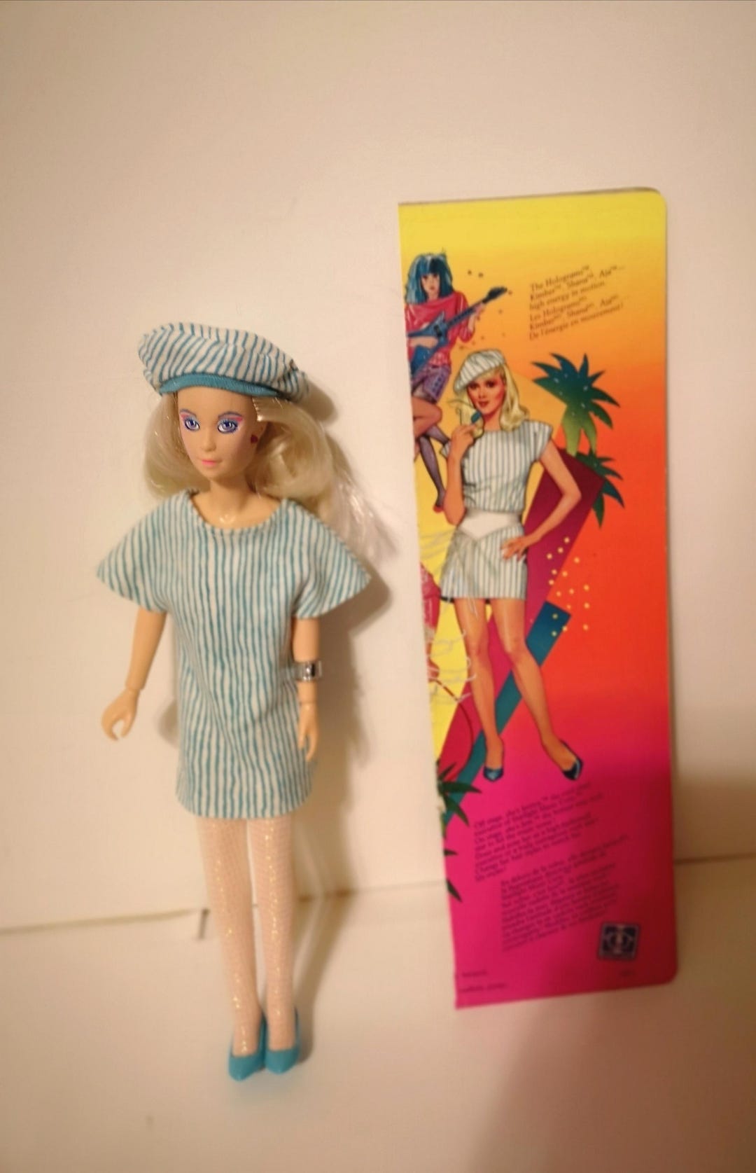 Vintage Jem Doll Jerrica With Original Shoes Hat Dress and Tights and ...