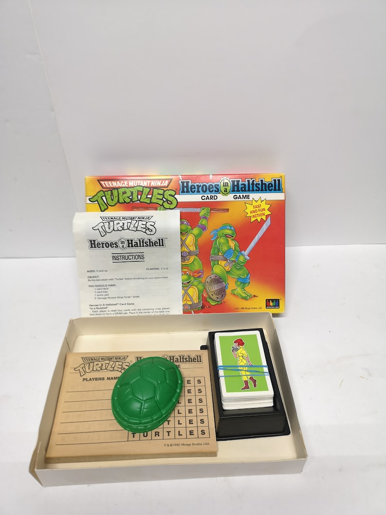 Teenage Mutant Ninja Turtles TMNT Heroes in a Half Shell Card Game 1990 ...