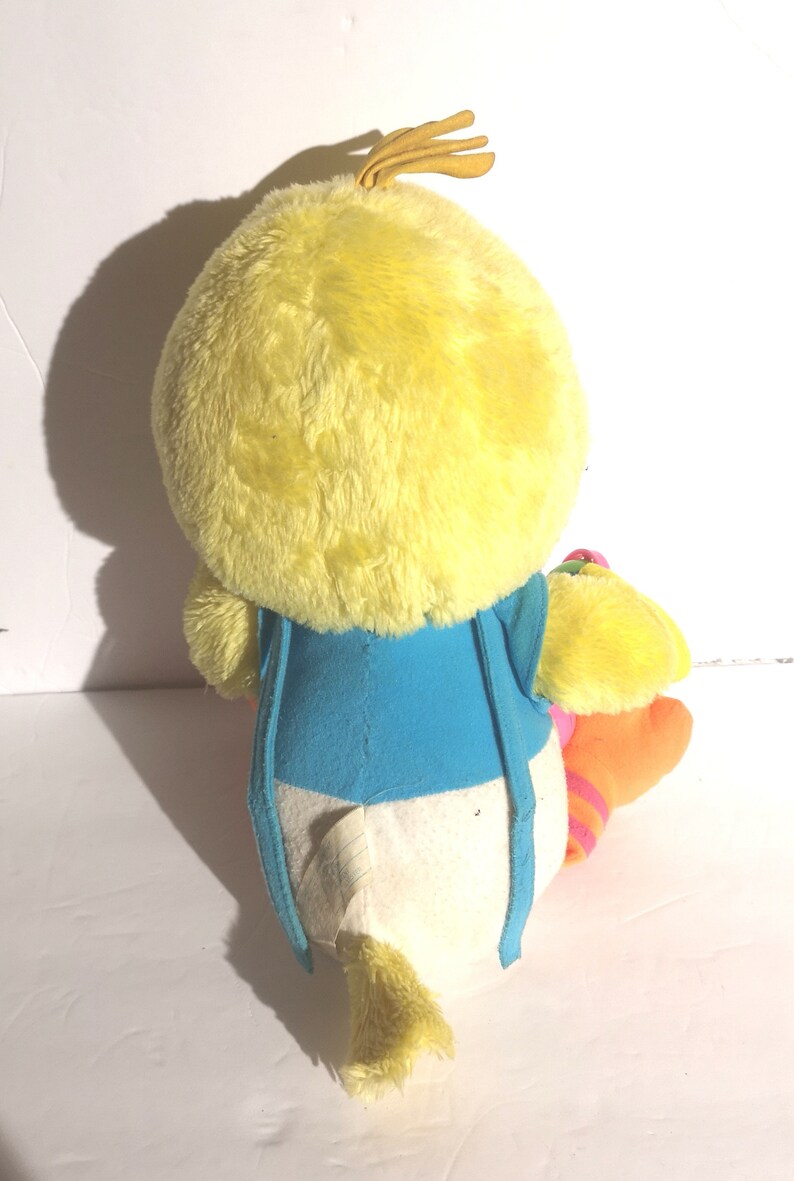 Vintage 1980s Sesame Street Baby Big Bird Toy Squeaks Rattles and ...
