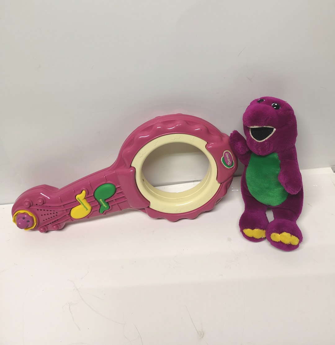 Vintage RARE 1997 Playskool Barney & Friends Guitar W/ Songs Tested ...
