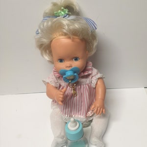 Vintage 1990s Kenner Baby Alive Doll Comes With Bottle Soother and ...