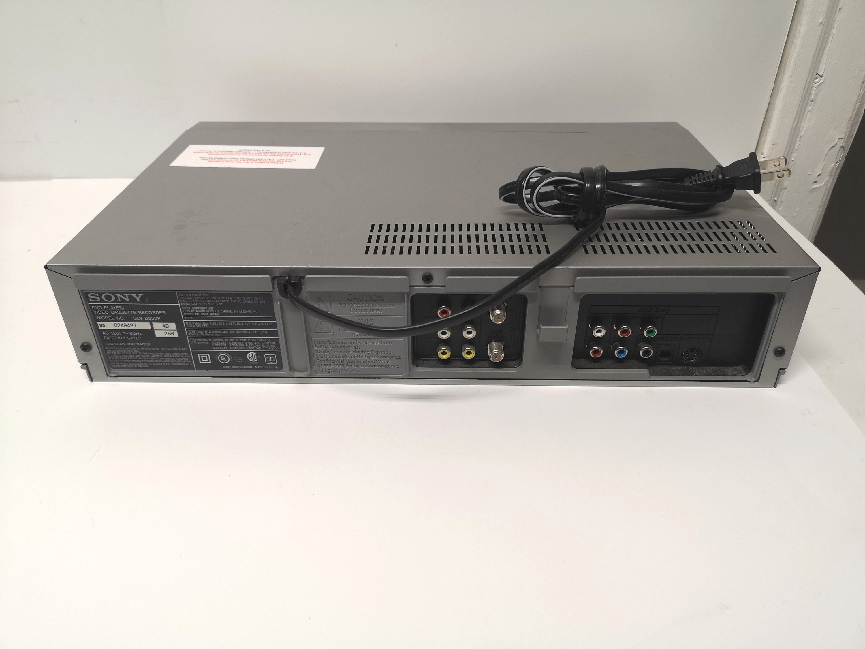 Vintage Sony DVD VCR Combo Player Works No Remote - Etsy