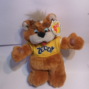 Vintage Zellers Mascot Zeddy Bear Plush 14" - Etsy