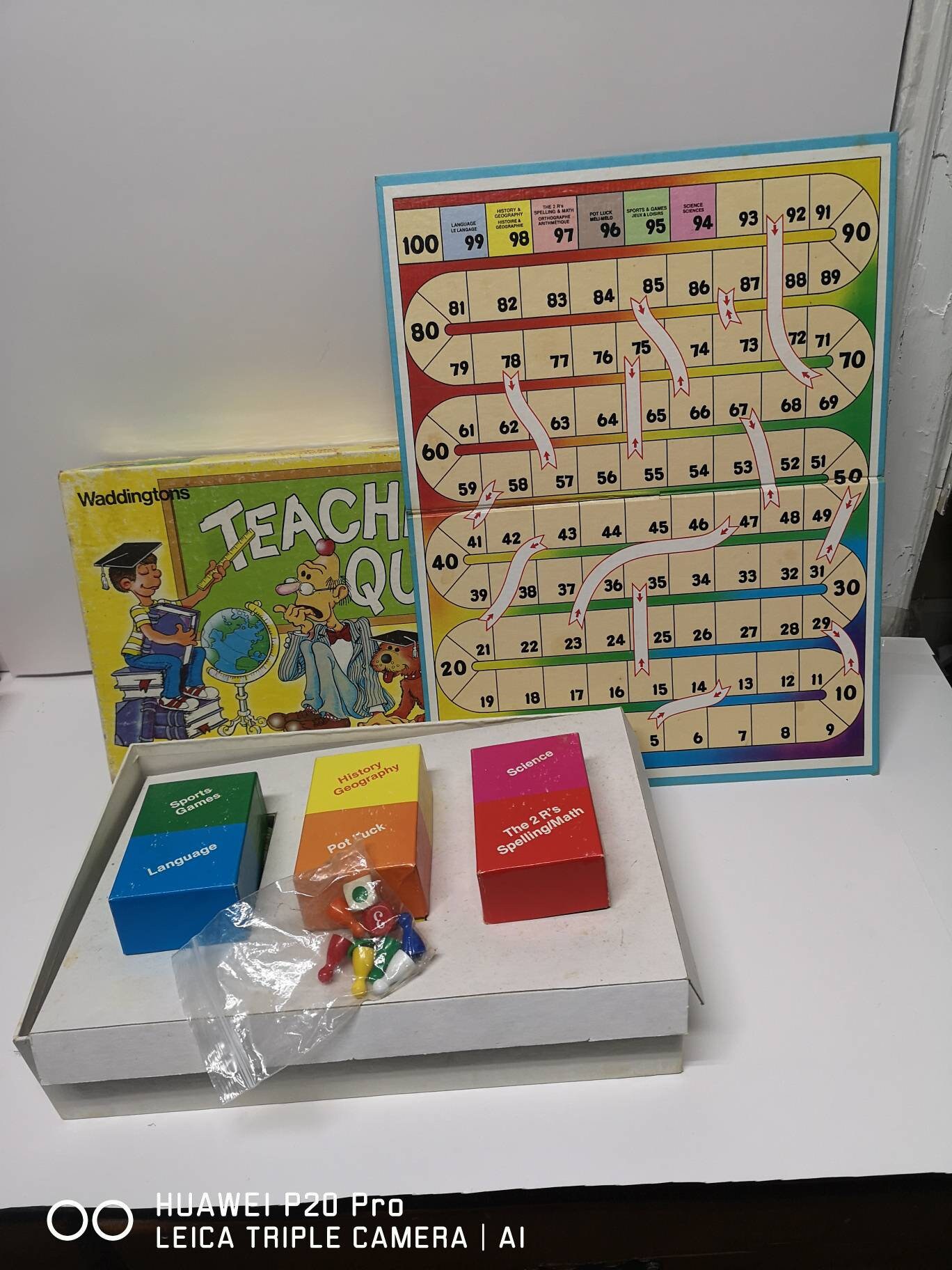 Vintage 1984 Teachers Quiz 2 Board Game Washingtons Complete - Etsy
