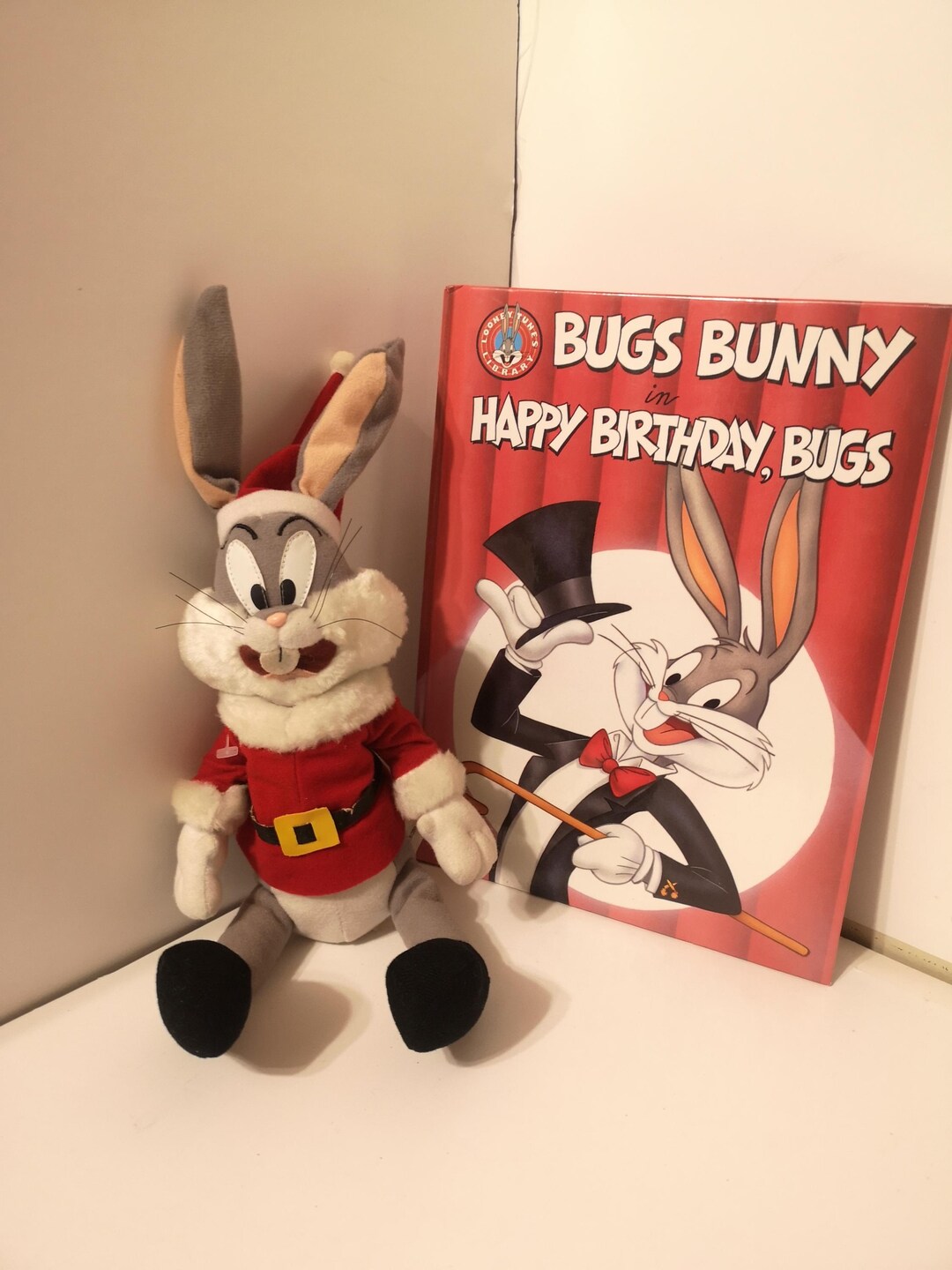 Vintage Santa Bugs Bunny Plush 14 Inches and Book - Etsy
