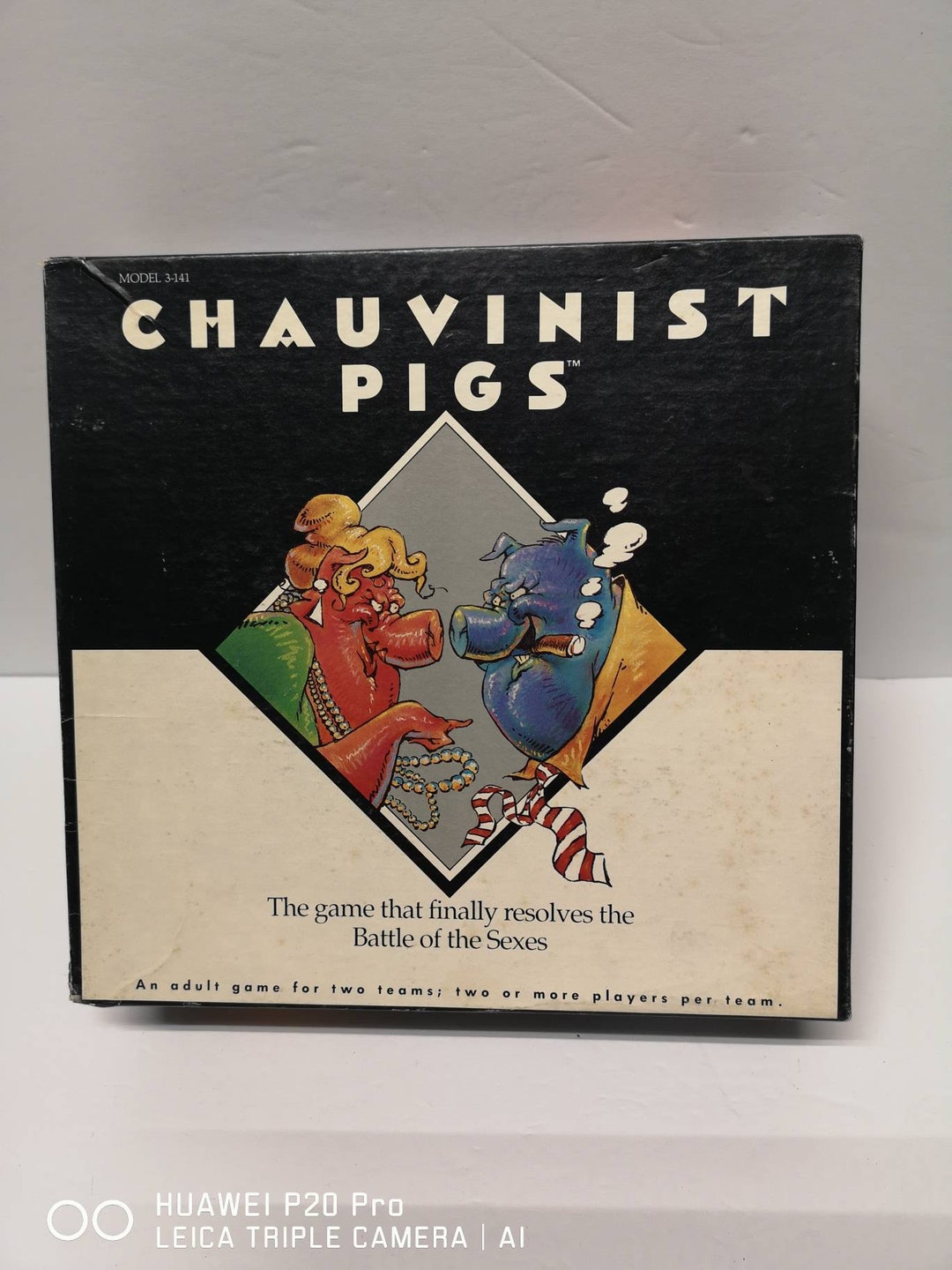 Vintage RARE 1991 Chauvinist Pig Board Game by Tiger Complete - Etsy