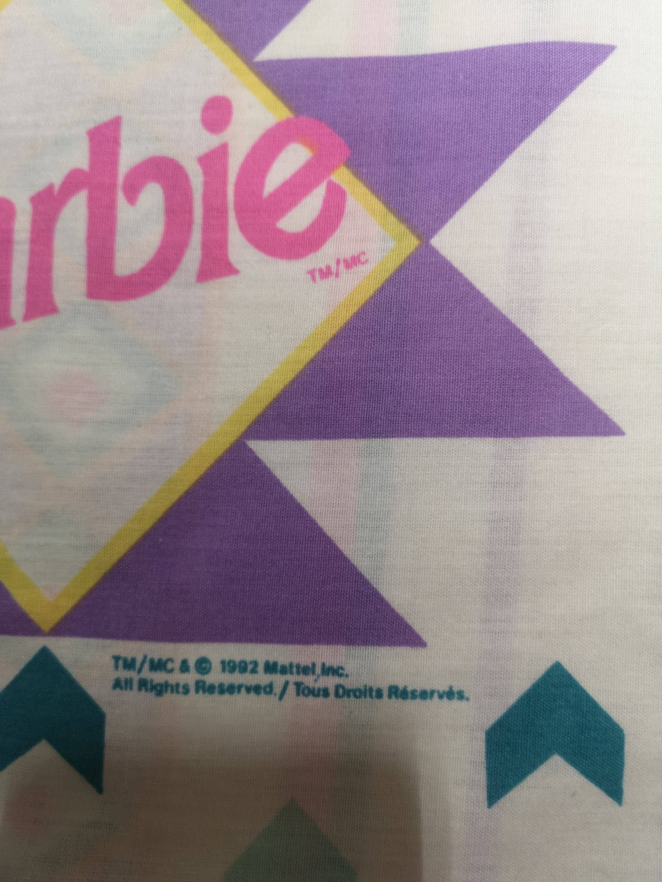 Vintage 1990s Twin Flat Barbie Sheet Sand Reversible Pillow - Etsy