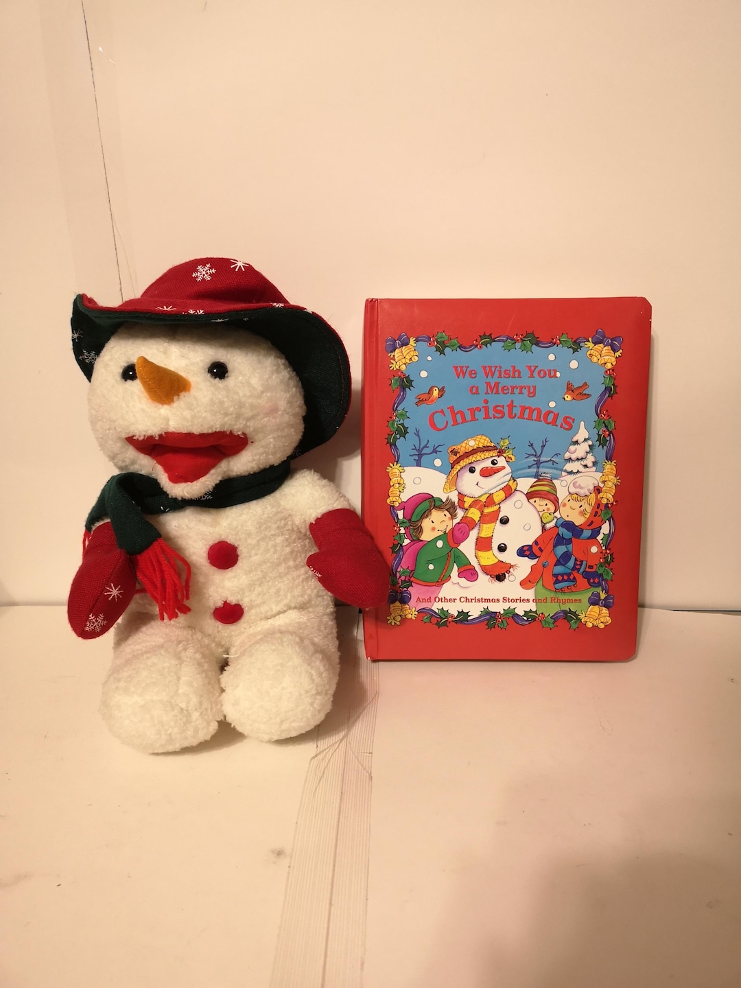Vintage Ganz Singing Snowman 15" (working)with We Wish You A Merry ...