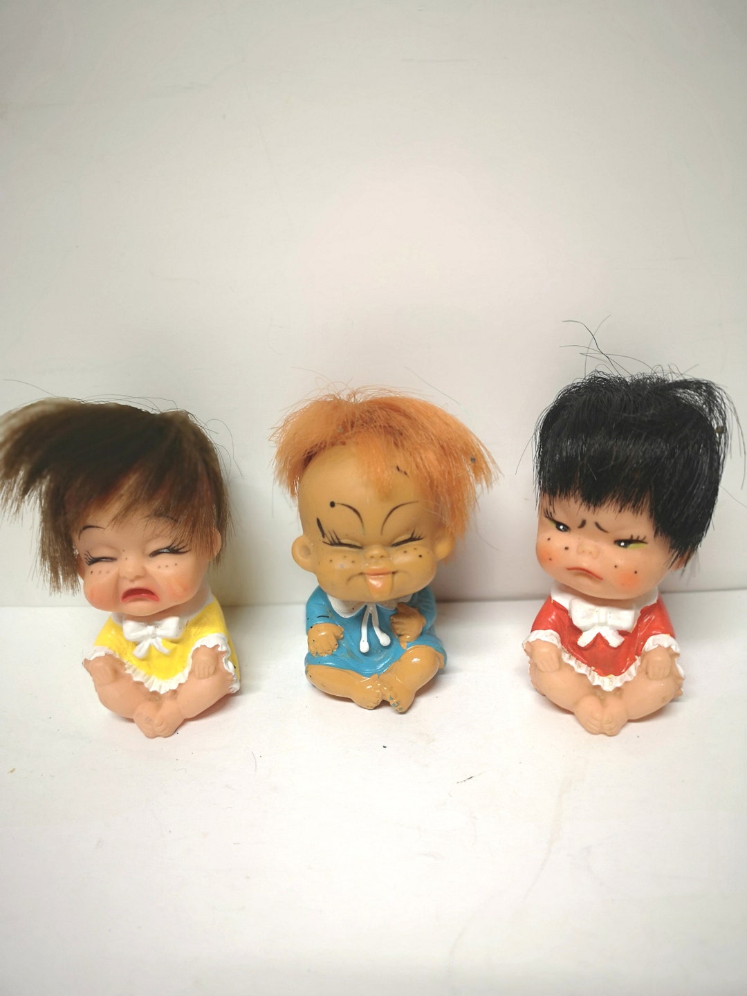 Vintage 1960s Moody Cutie Dolls 3 1/2 Lot of 3 - Etsy