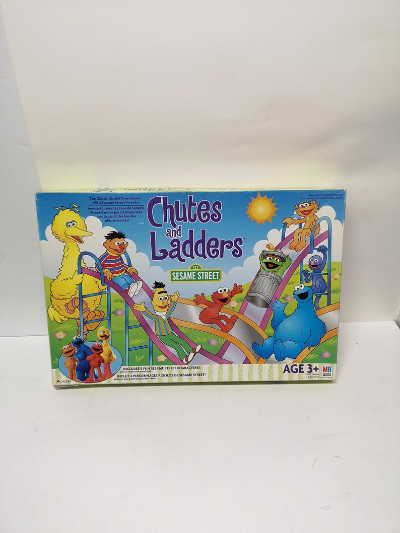 Milton Bradley Sesame Street Chutes and Ladders Game 2004 Complete - Etsy